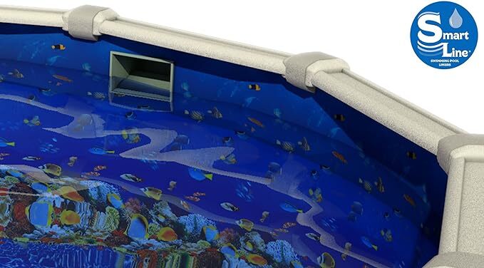 Boulder Swirl Overlap Above Ground Pool Liner – PTL Direct